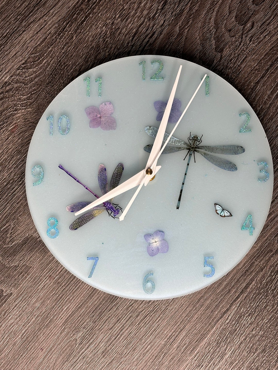 Blue Dragonfly Clock. Keep Time With Wall Hanging Clock With ...