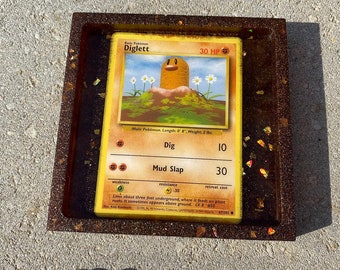 Artist Trading Cards Diglett painted Pokemon card 85/132 Art ...