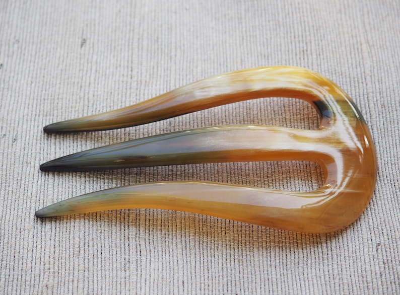 Natural Buffalo Horn Hairpin Pin Stick HP35 | Etsy