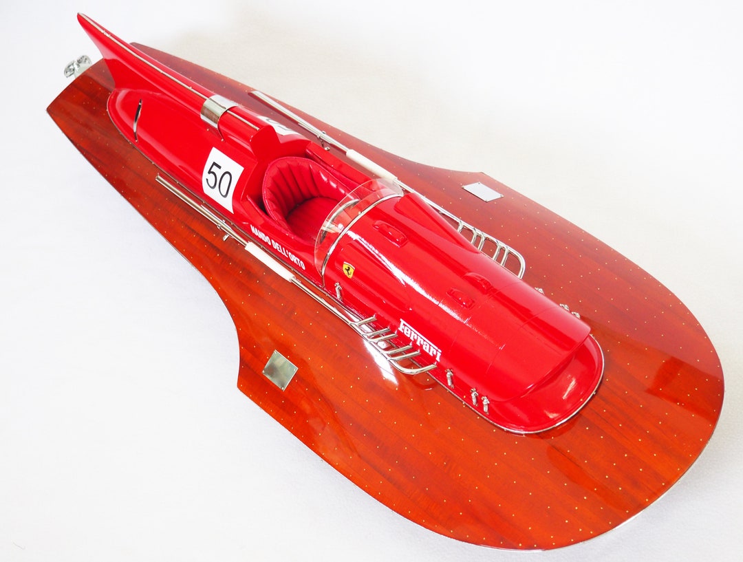 FERRARI 21" (52 Cm Long) Wood Boat Model - Etsy Australia