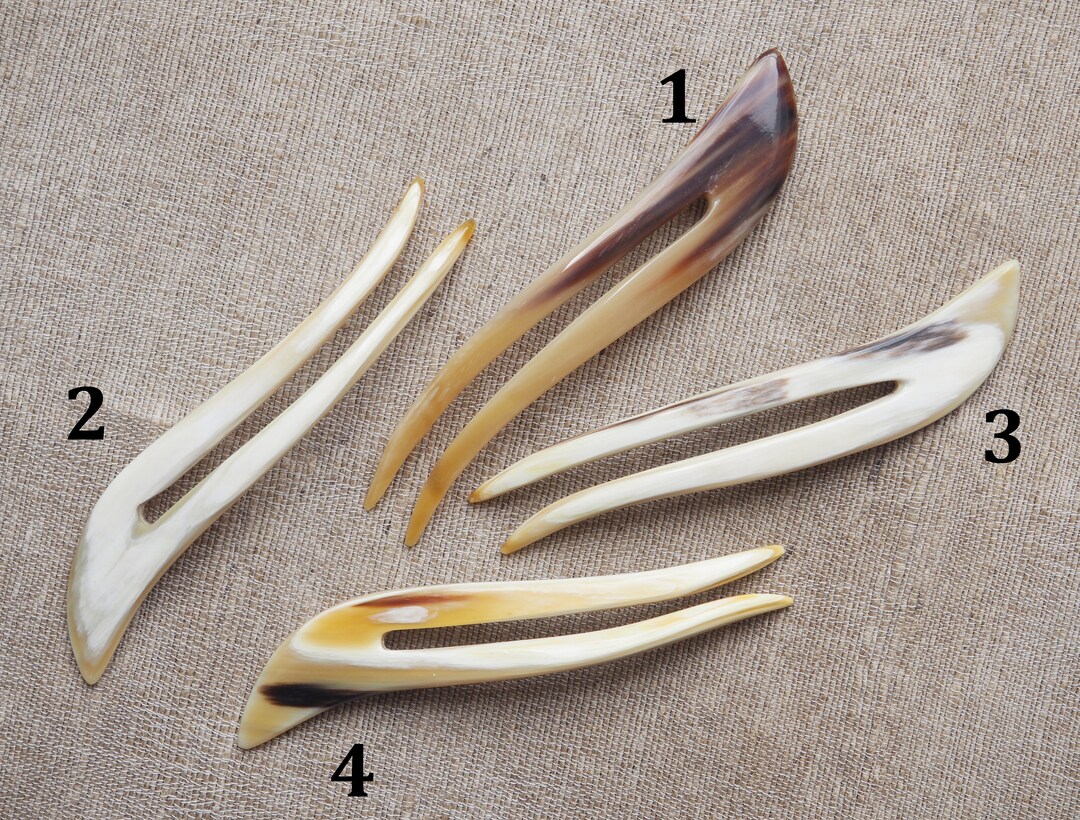 Natural Buffalo Horn Hairpin Pin Stick HP4 - Etsy