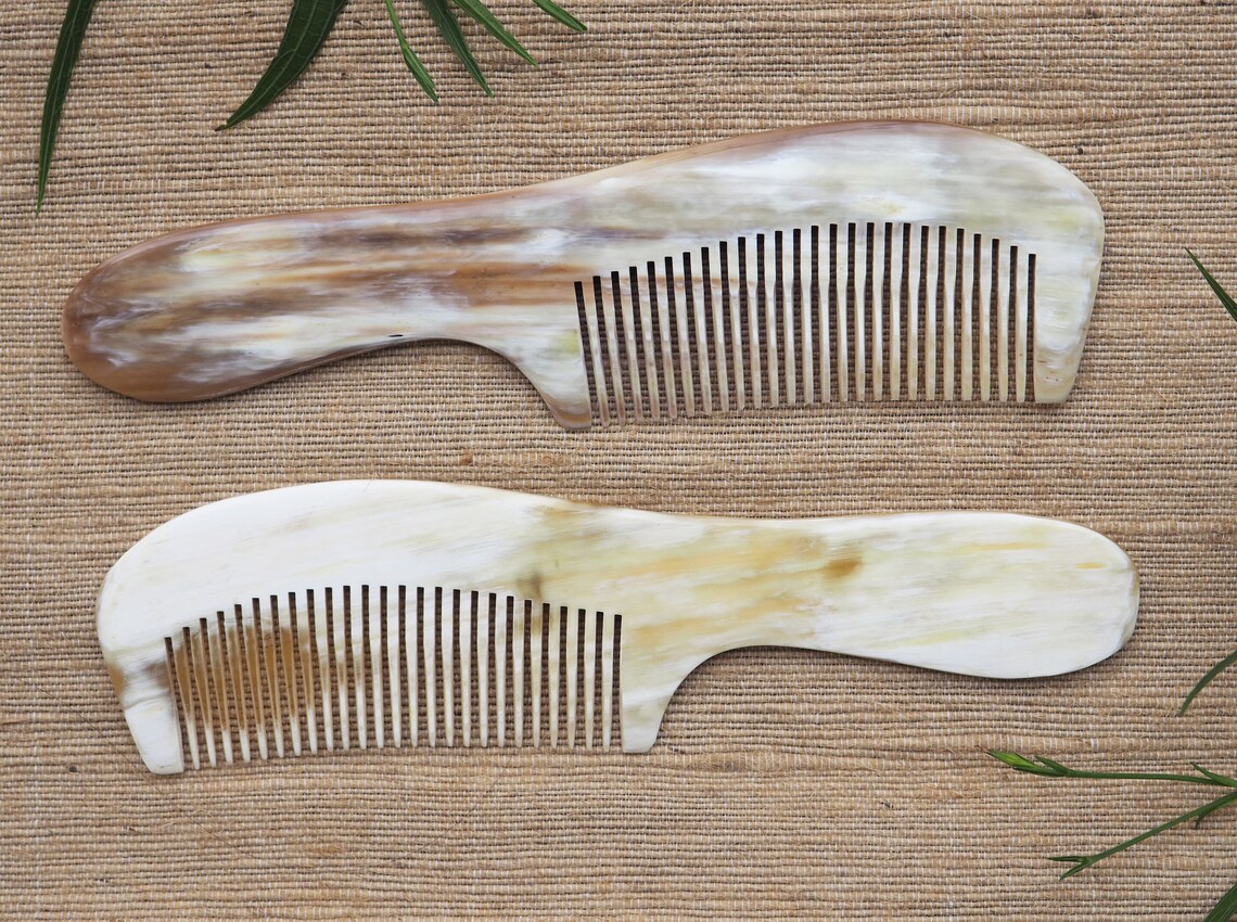 Natural Buffalo Horn Hair Comb HC1 - Etsy