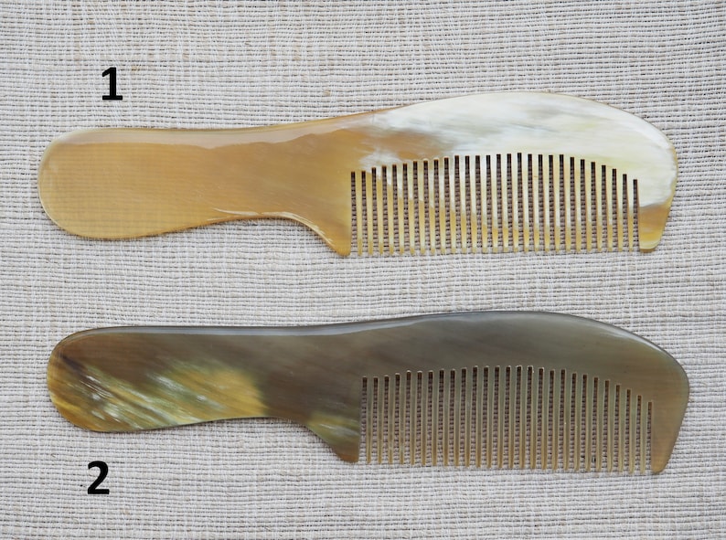 Natural Buffalo Horn 02 Combs | Etsy