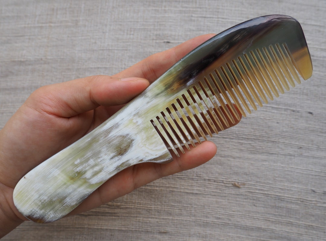 Natural Buffalo Horn Hair Comb HC1 - Etsy