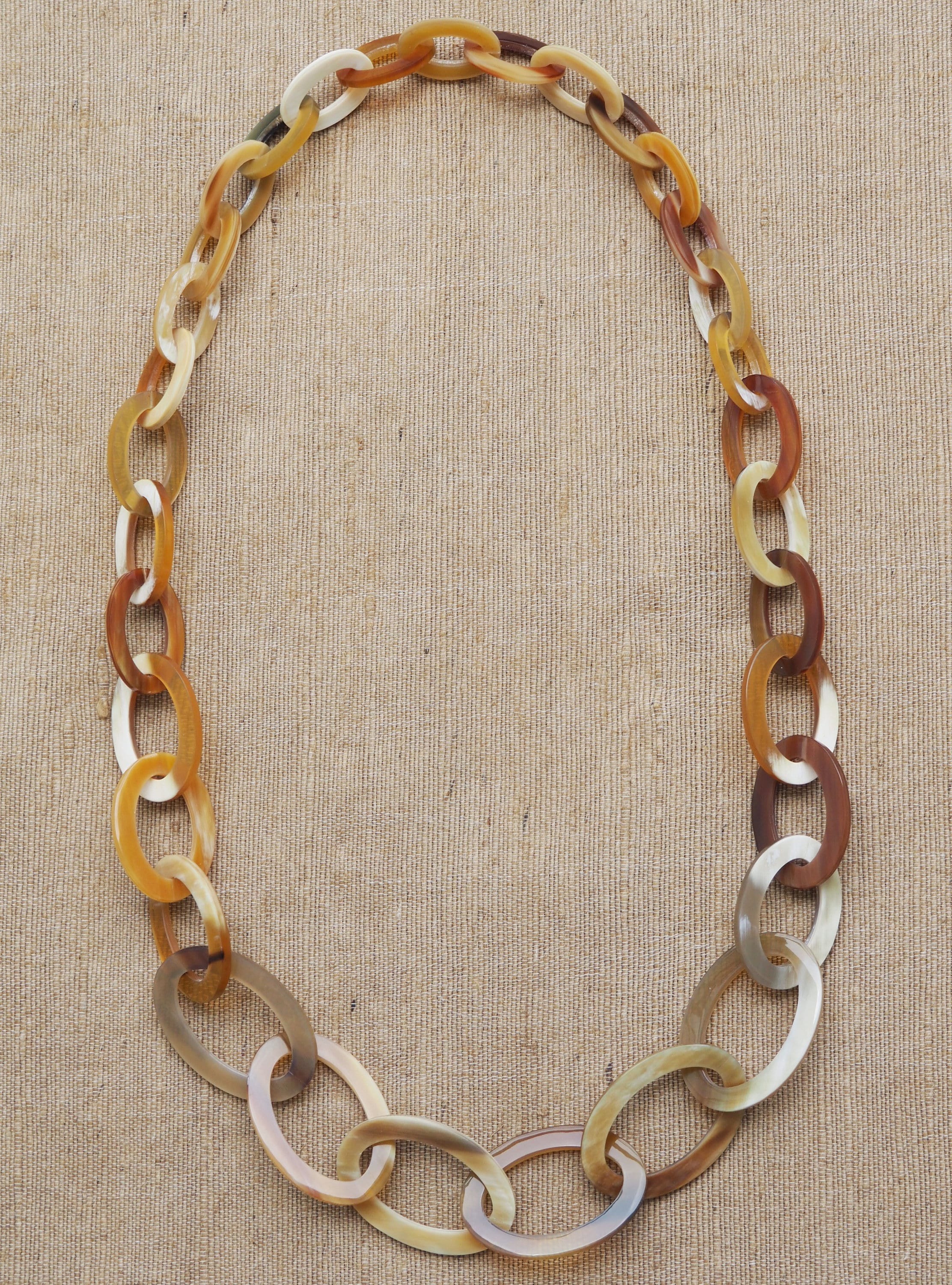 Natural Buffalo Horn Necklace 33" Long Chain N2.4 - Etsy Canada