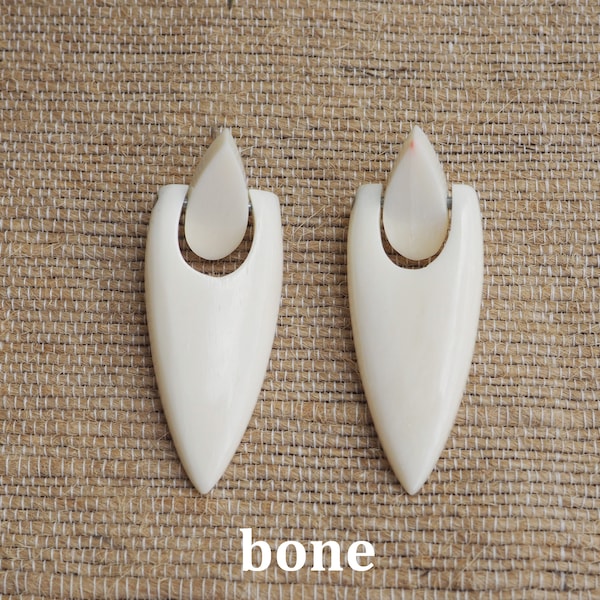 Bone Stud Earrings - Etsy