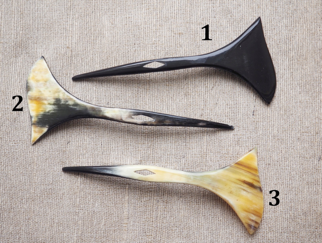 Natural Buffalo Horn Hairpin Pin Stick HP5 - Etsy
