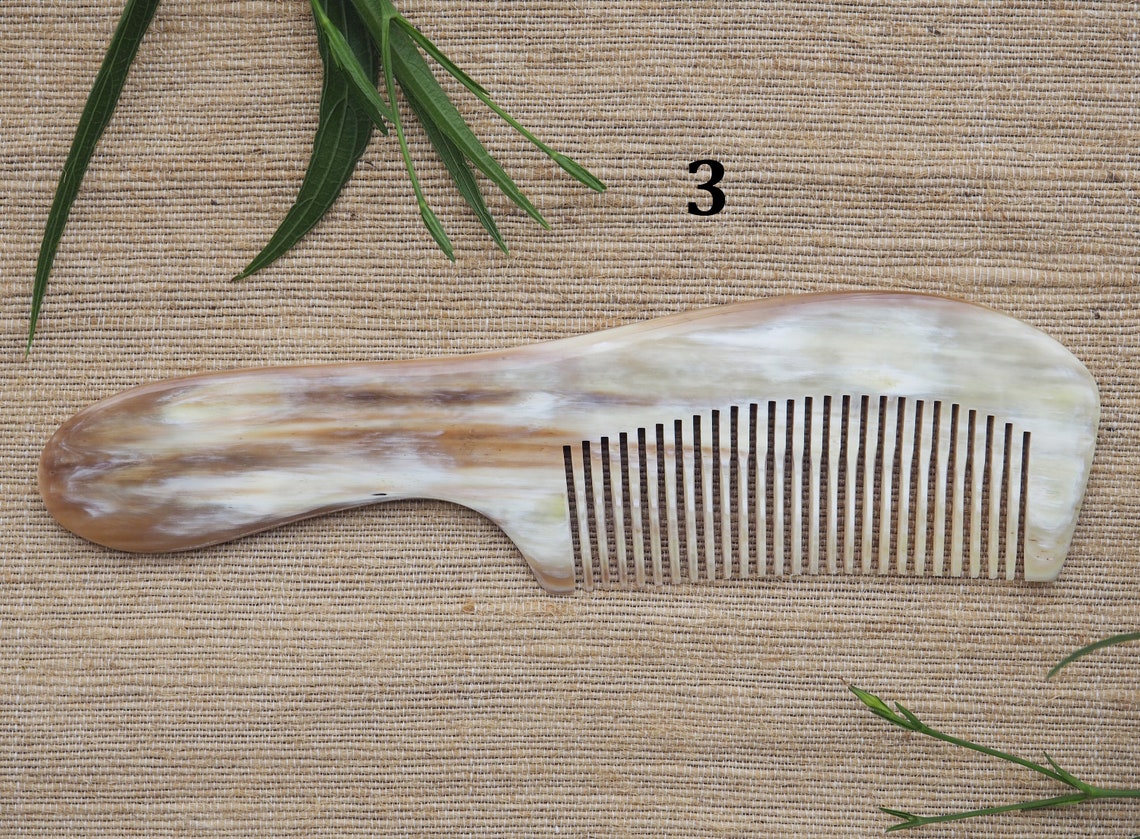 Natural Buffalo Horn Hair Comb HC1 - Etsy