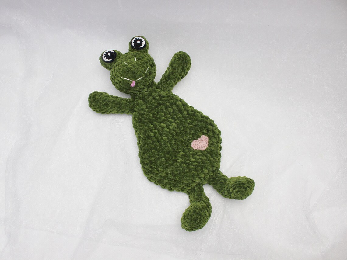 Crochet Frog Lovey Pattern, Plush Lovey, Baby Frog Lovey, Gift for ...