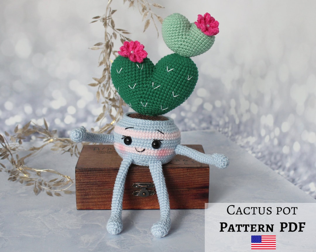 Crochet Cactus Pot Pattern Baby Girl Cactus Nursey Decor - Etsy