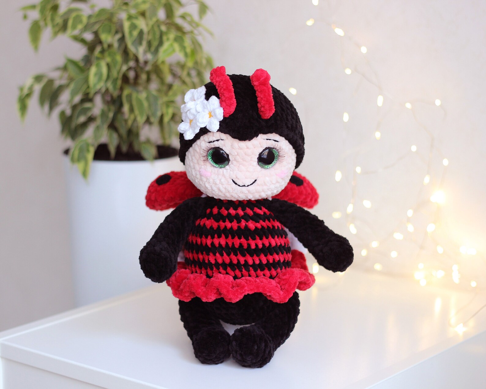 Crochet Ladybug Pattern, Cute Crochet Pattern, Stuff Animal Pattern ...