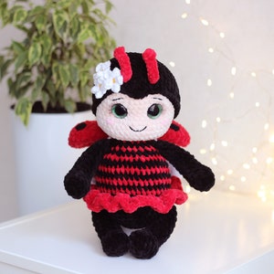 Crochet Ladybug Pattern, Cute Crochet Pattern, Stuff Animal Pattern ...