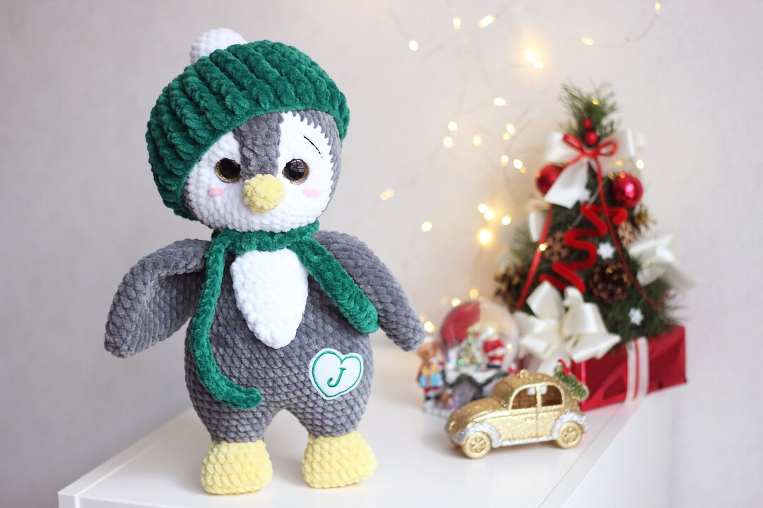 Cute Penguin Stuffed Animal, Plushie Penguin, Funny Baby Gift, Custom ...