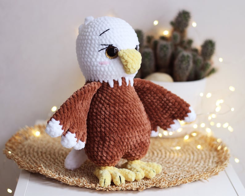 Crochet Eagle Pattern Amigurumi Eagle Easy Crochet Pattern - Etsy