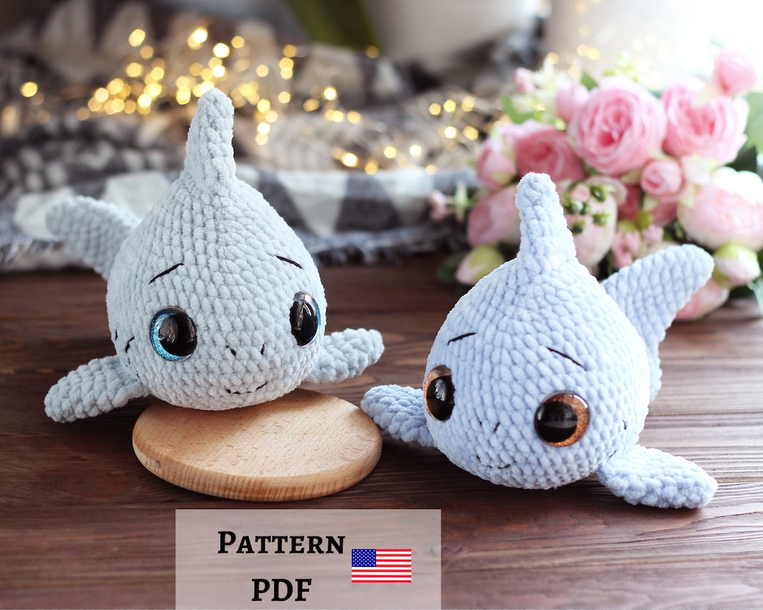 Pattern PDF. Shark Crochet Pattern. Crochet Shark. Amigurumi Shark. Shark Plush Pattern. - Etsy