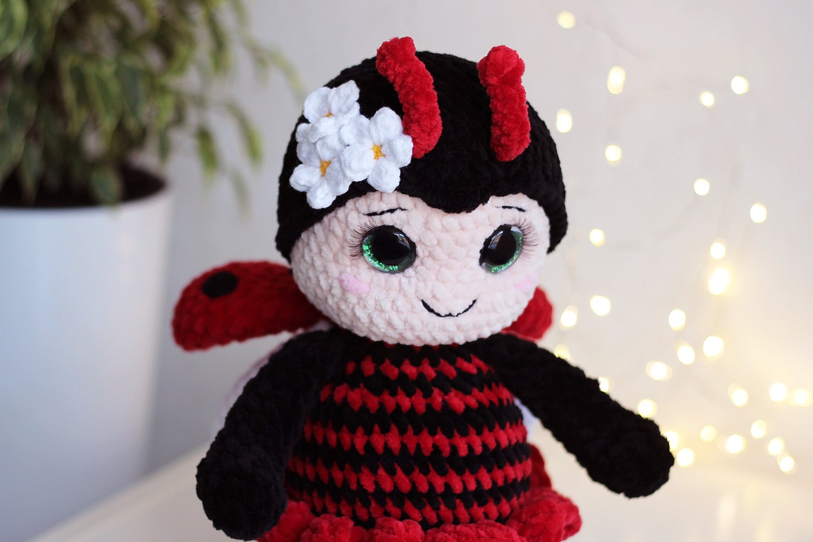 Crochet Ladybug Pattern, Cute Crochet Pattern, Stuff Animal Pattern ...