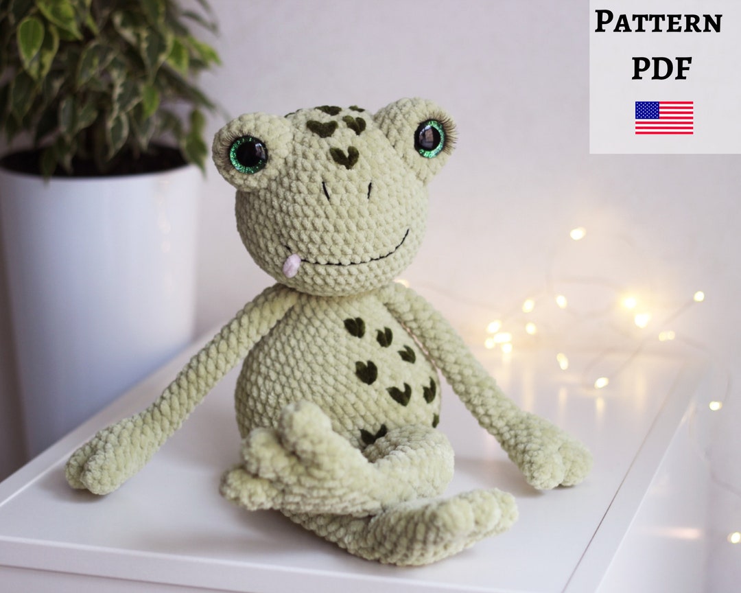 Crochet Frog Pattern, Crochet Toy Pattern, Amigurumi Frog Pattern ...