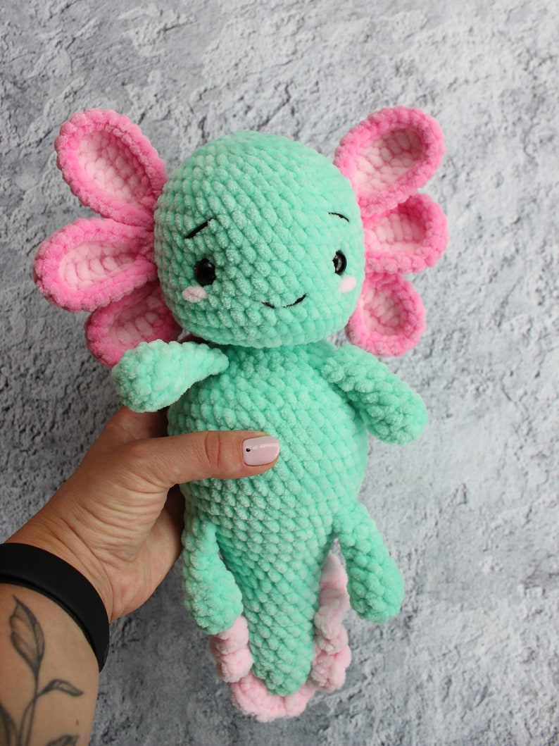 Crochet Axolotl Pattern Axolotl Plushie Toy Crochet DIY - Etsy