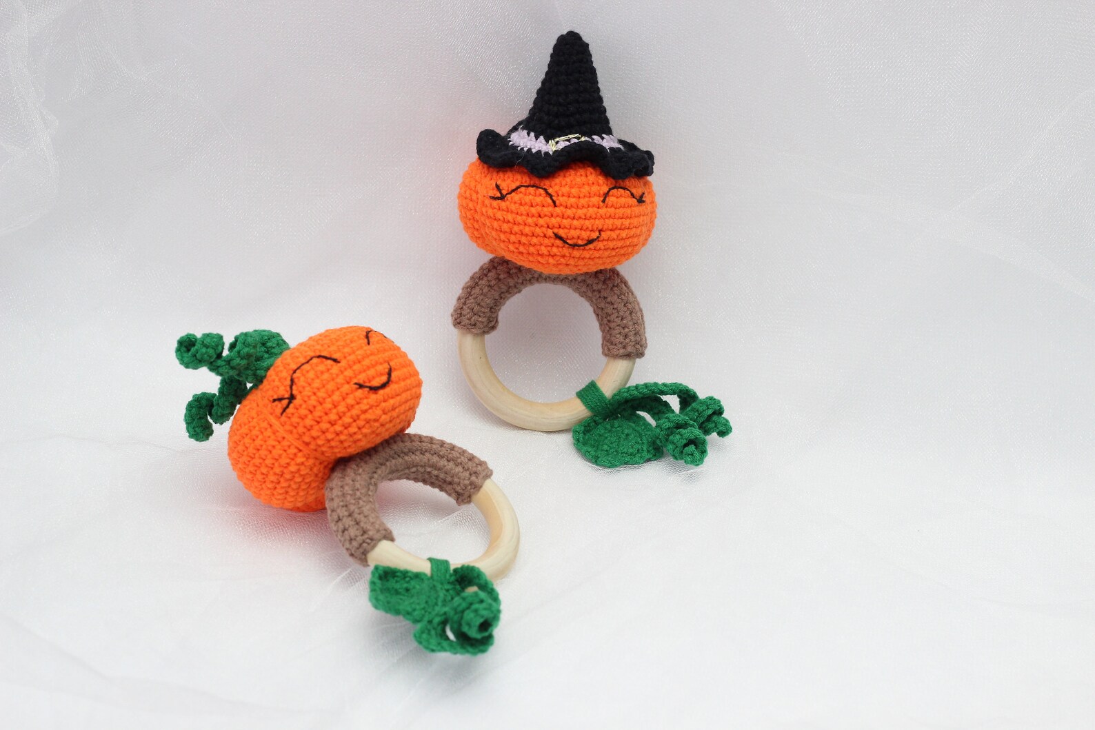 Crochet pumpkin rattle pattern amigurumi pumpkin rattle | Etsy