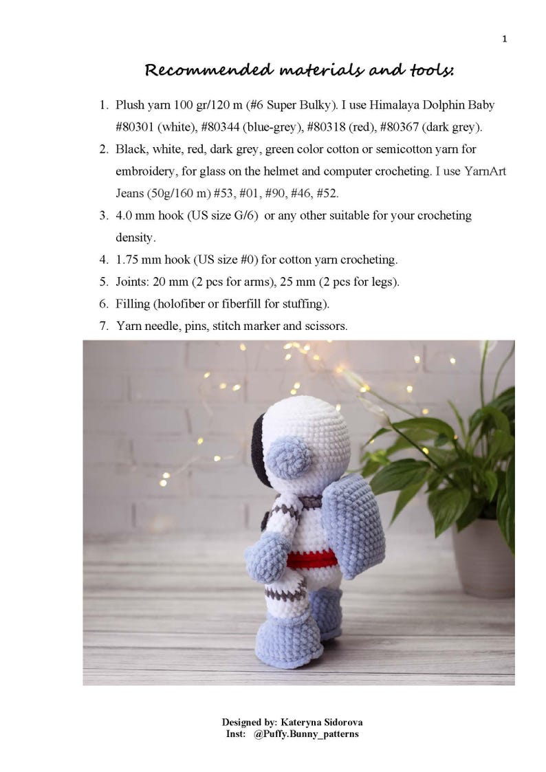 Crochet Astronaut Pattern, Crochet Patterns Amigurumi, Space Crochet ...