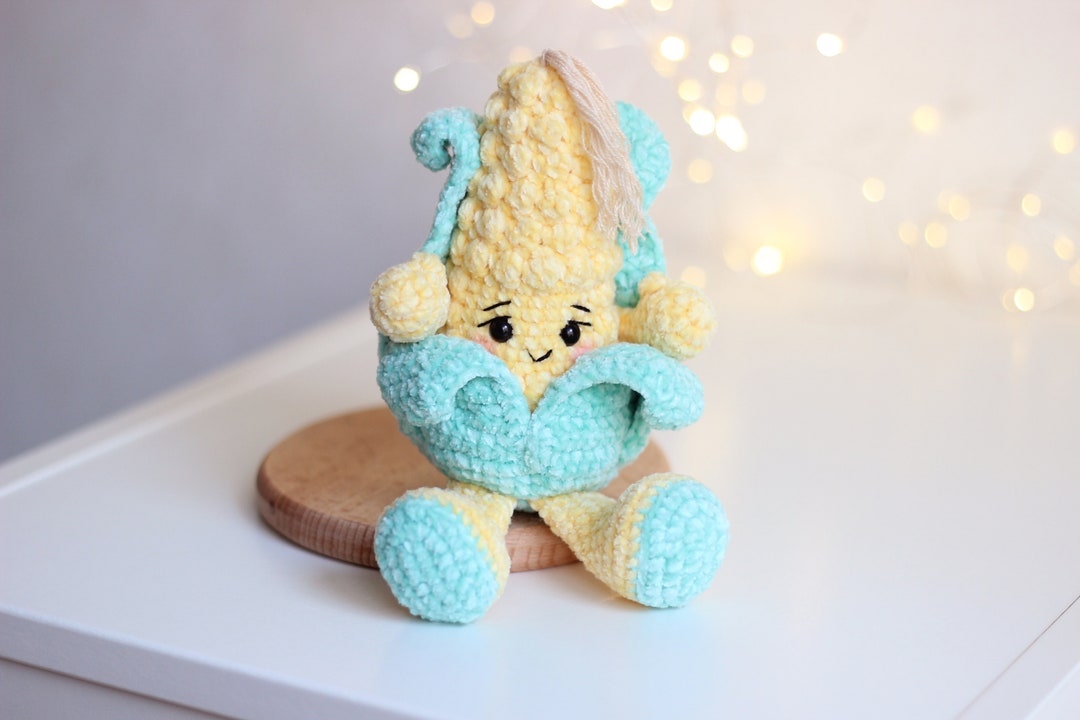 Tiny Corn, Crochet Corn, Funny Gift, Fall Decor, Cute Corn, Thanksgiving Gift, Maize, Tiny Maize ...