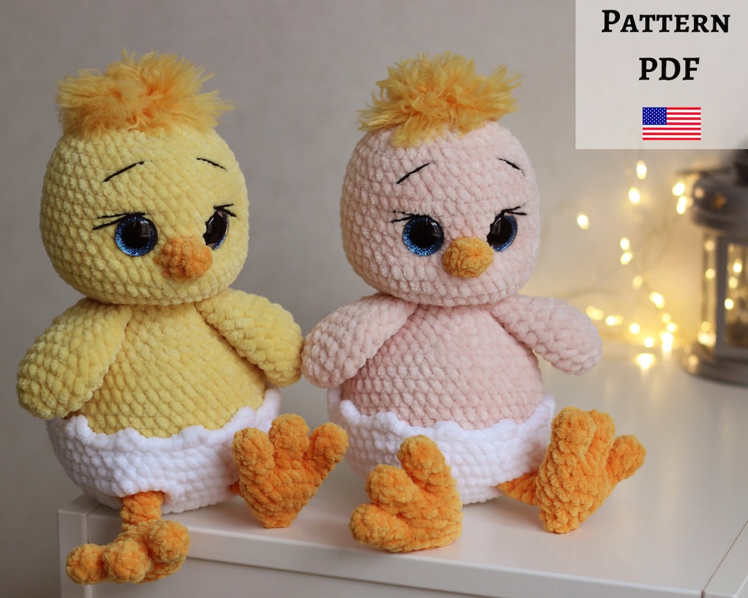 Chicken Crochet Pattern, Chicken Plush Toy, Chicken Plush Pattern ...