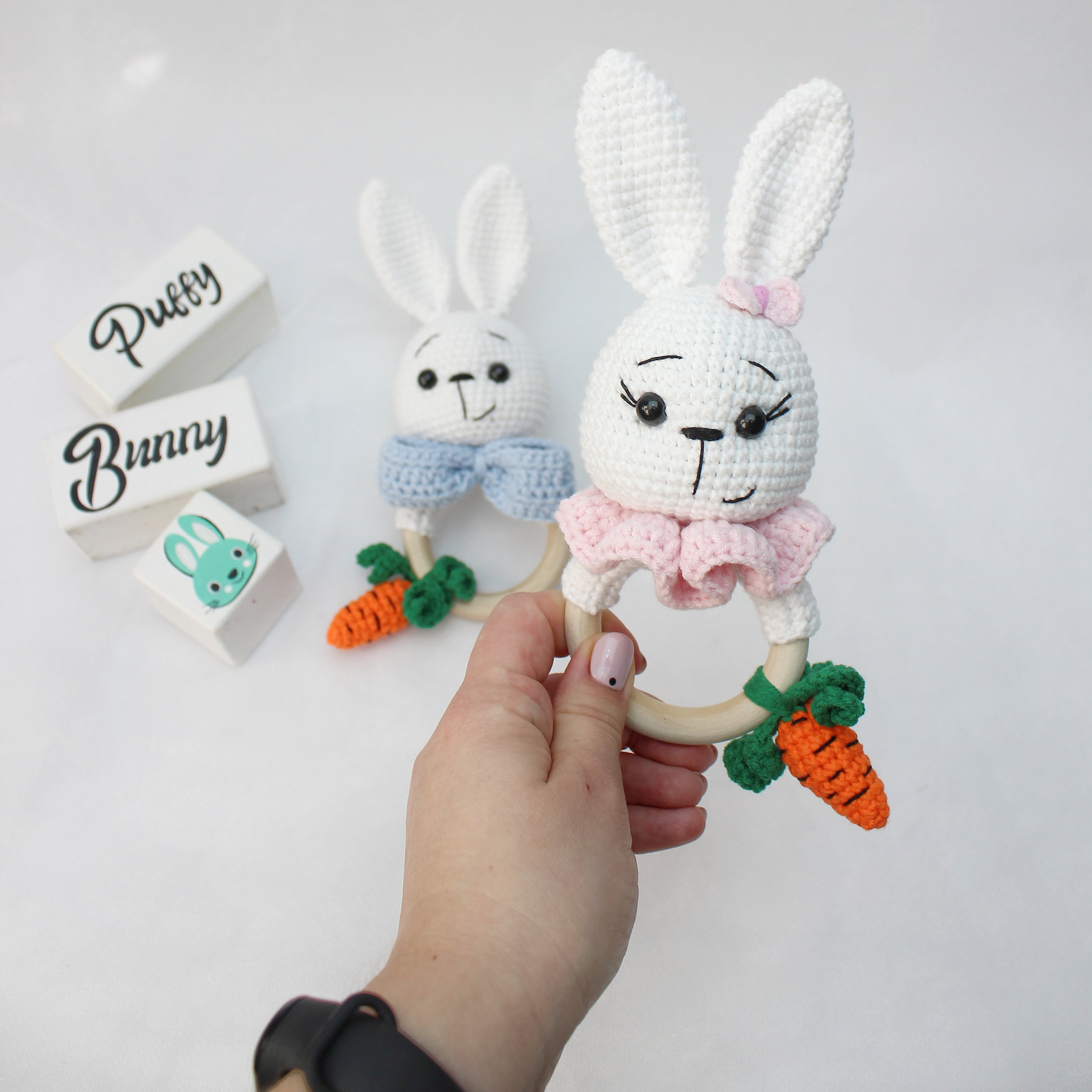 Crochet Bunny Rattle Pattern Crochet Baby Rattle Amigurumi - Etsy
