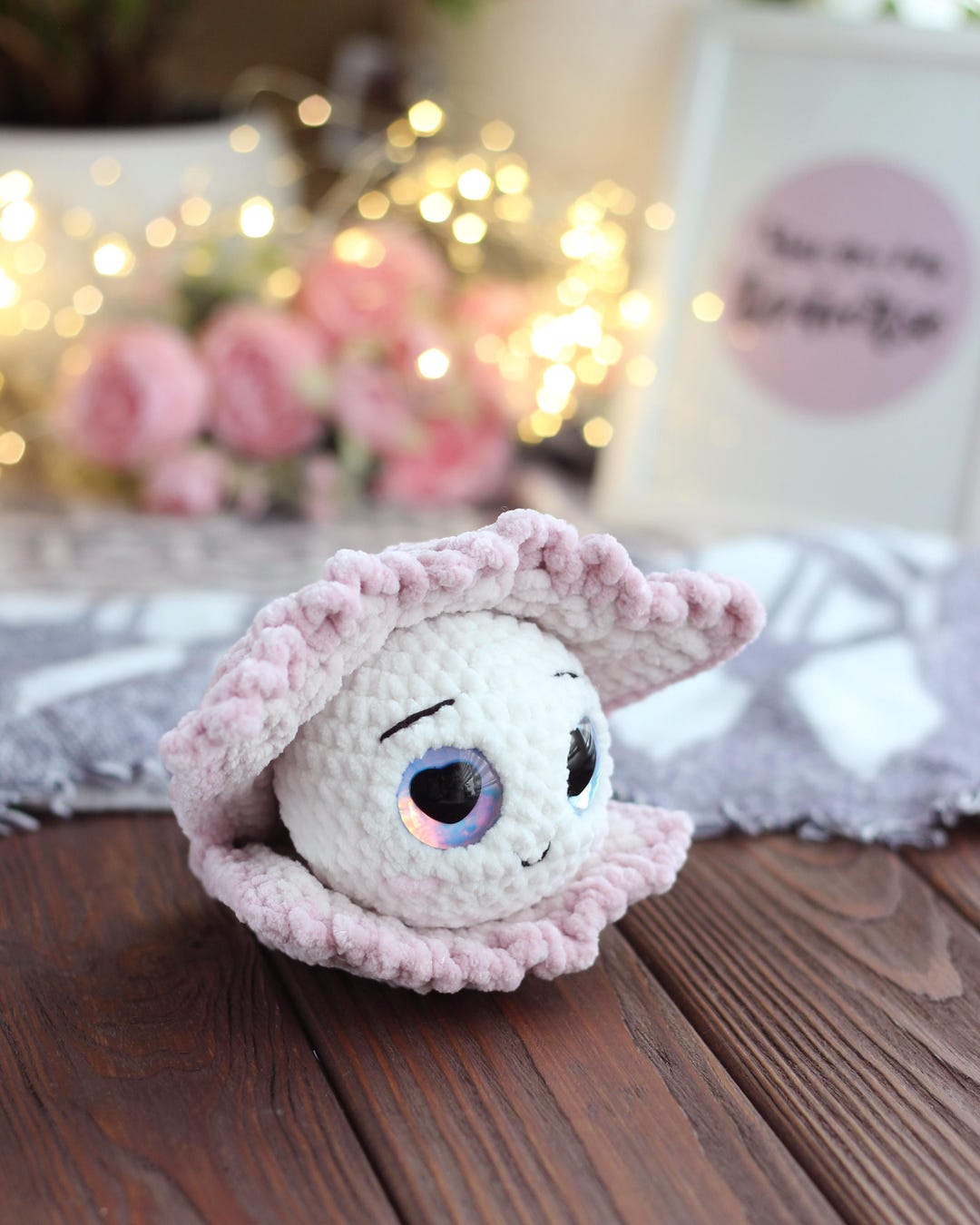 Plush Crochet Pearl in the Shell – Handmade Amigurumi Sea Toy – Soft ...