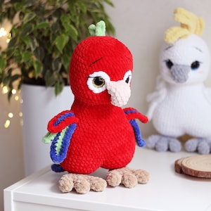 Crochet Parrot Pattern, Amigurumi Parrot, Bird Lover Gift, Crochet ...