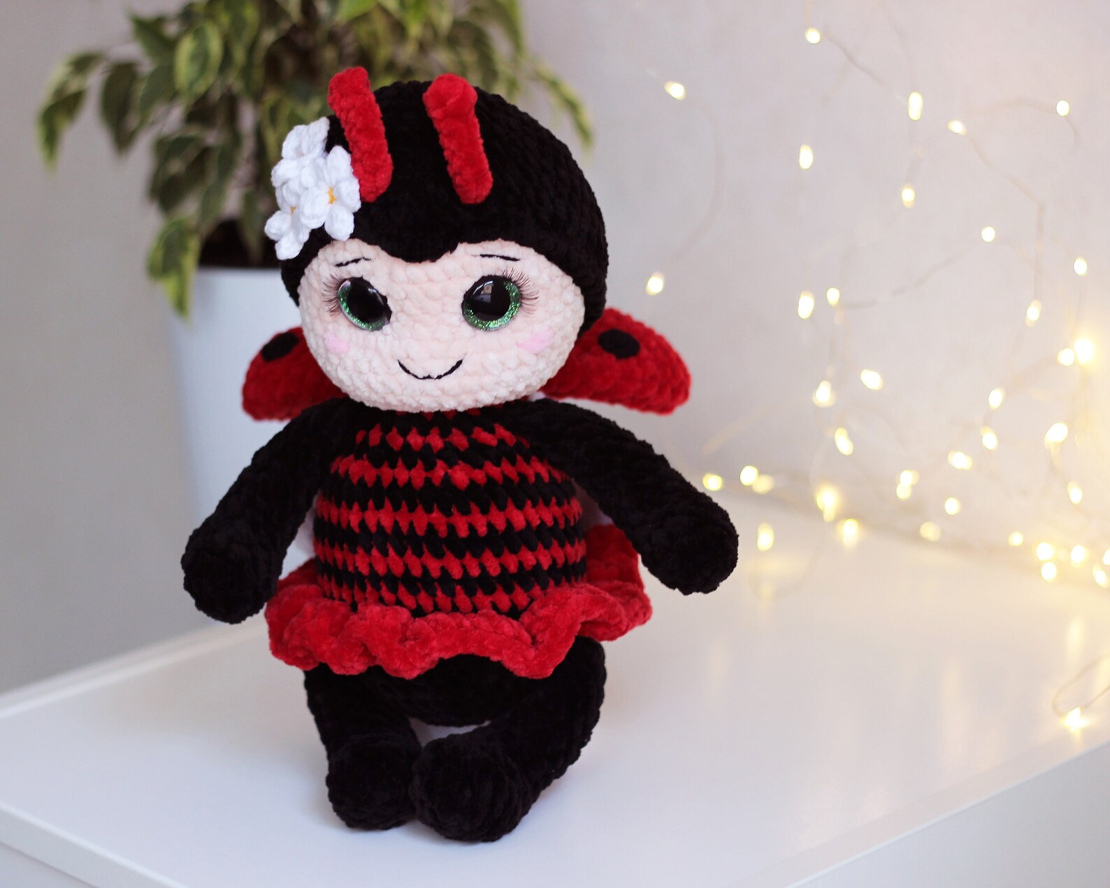 Crochet Ladybug Pattern, Cute Crochet Pattern, Stuff Animal Pattern ...