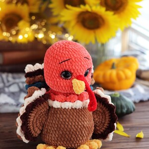 Turkey Plush Toy, Stuffed Turkey, Thanksgiving Gift, Autumn Gift, Bird ...