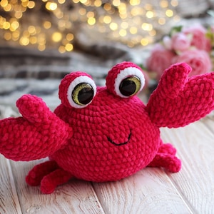 Pattern PDF. Crochet Crab. Amigurumi Crab. Crab Plush Pattern. DIY ...