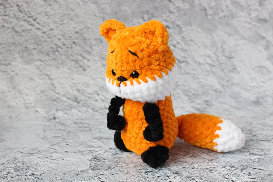 Crochet Fox Pattern Plush Fox Toy Cute Fox Plush DIY Fox - Etsy