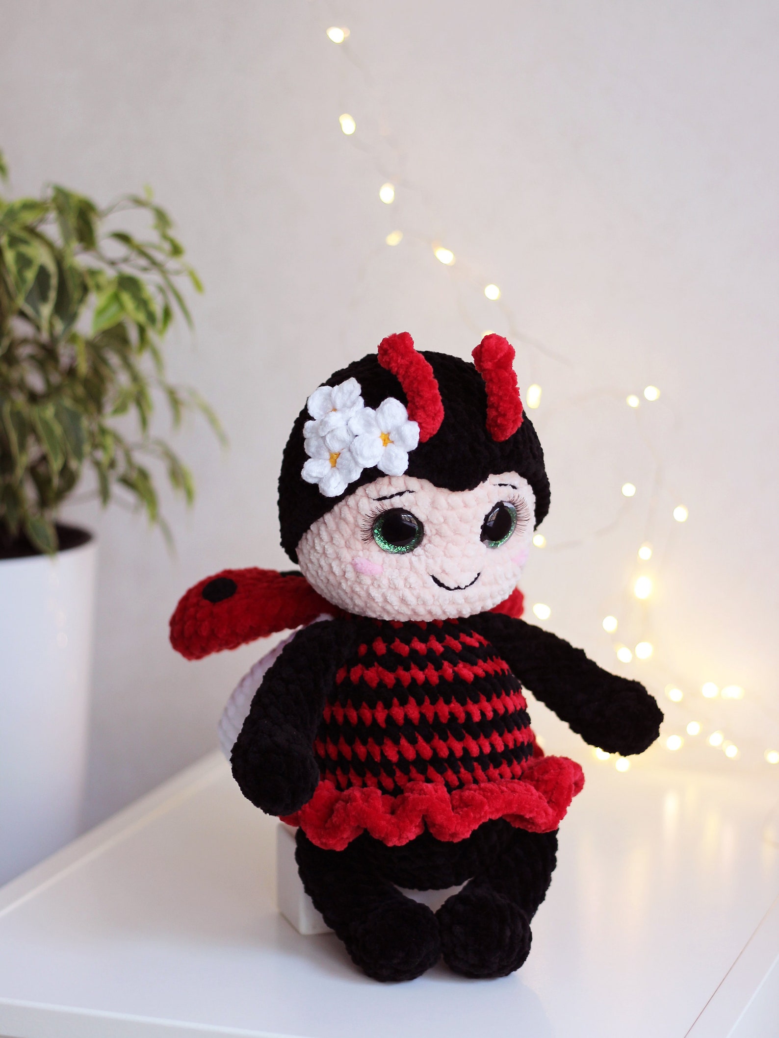 Crochet Ladybug Pattern, Cute Crochet Pattern, Stuff Animal Pattern ...