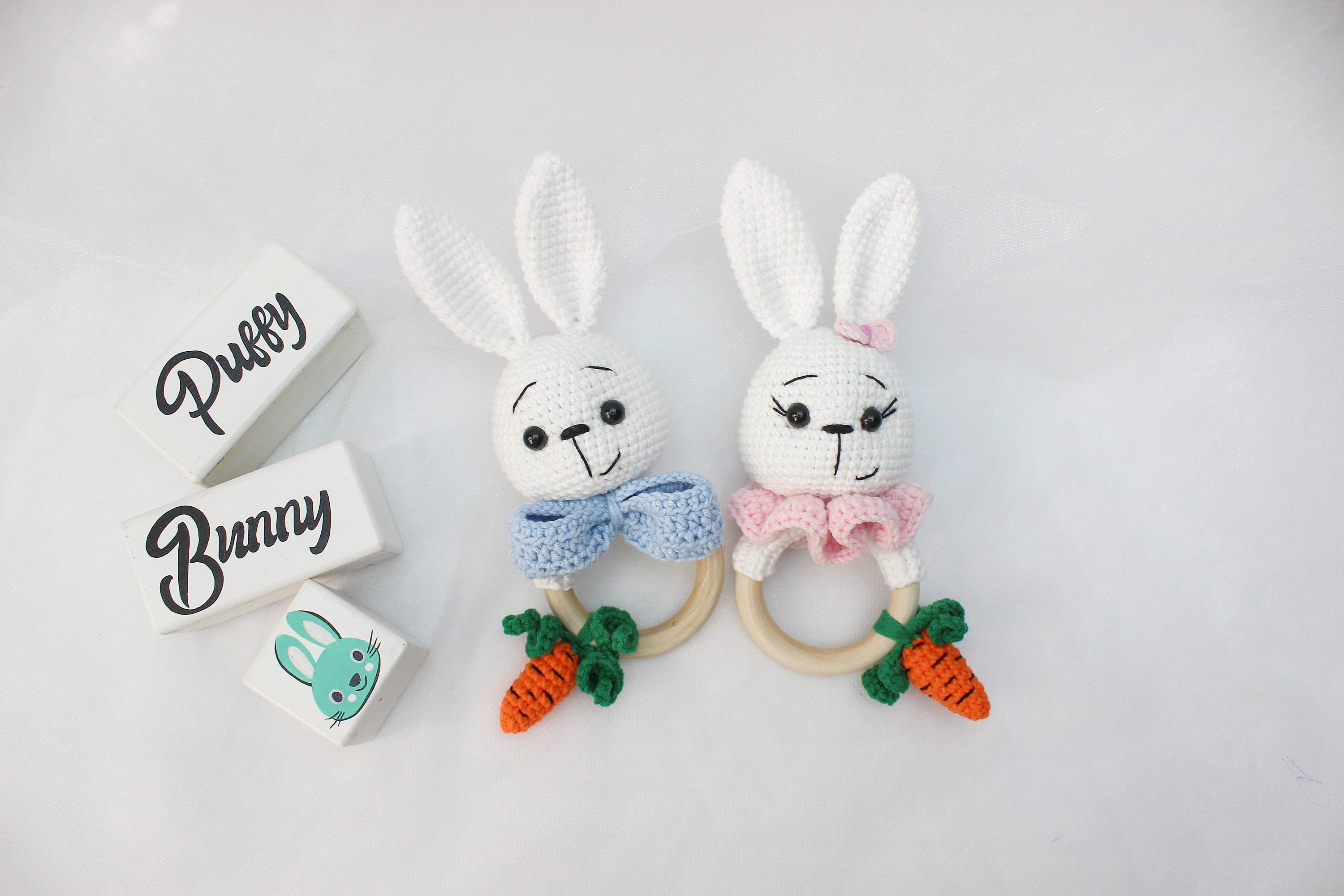 Crochet Bunny Rattle Pattern Crochet Baby Rattle Amigurumi | Etsy