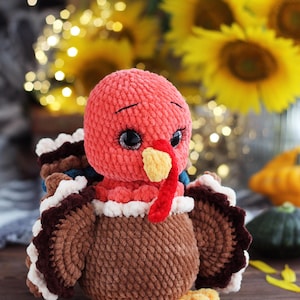 Turkey Plush Toy, Stuffed Turkey, Thanksgiving Gift, Autumn Gift, Bird ...
