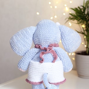 Elephant Crochet Pattern, Amigurumi Elephant, Easy Crochet Pattern ...