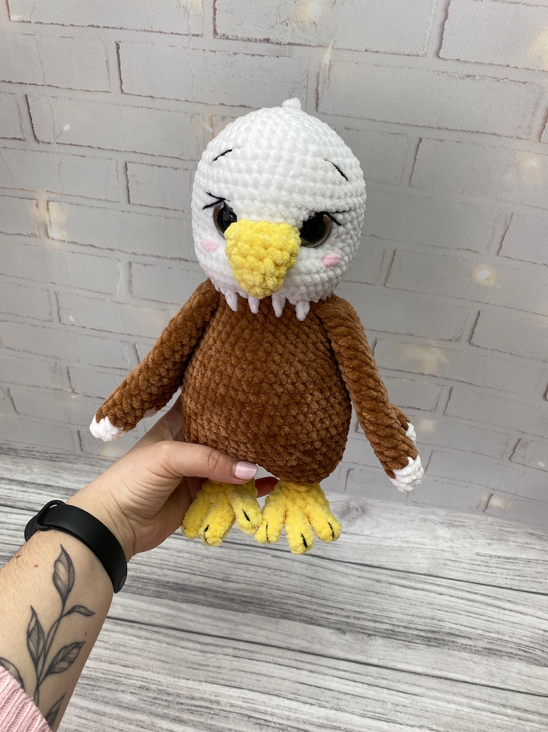 Crochet Eagle Pattern Amigurumi Eagle Easy Crochet Pattern - Etsy