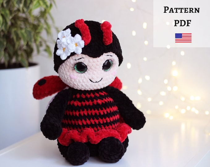 Crochet Ladybug Pattern - Etsy Canada