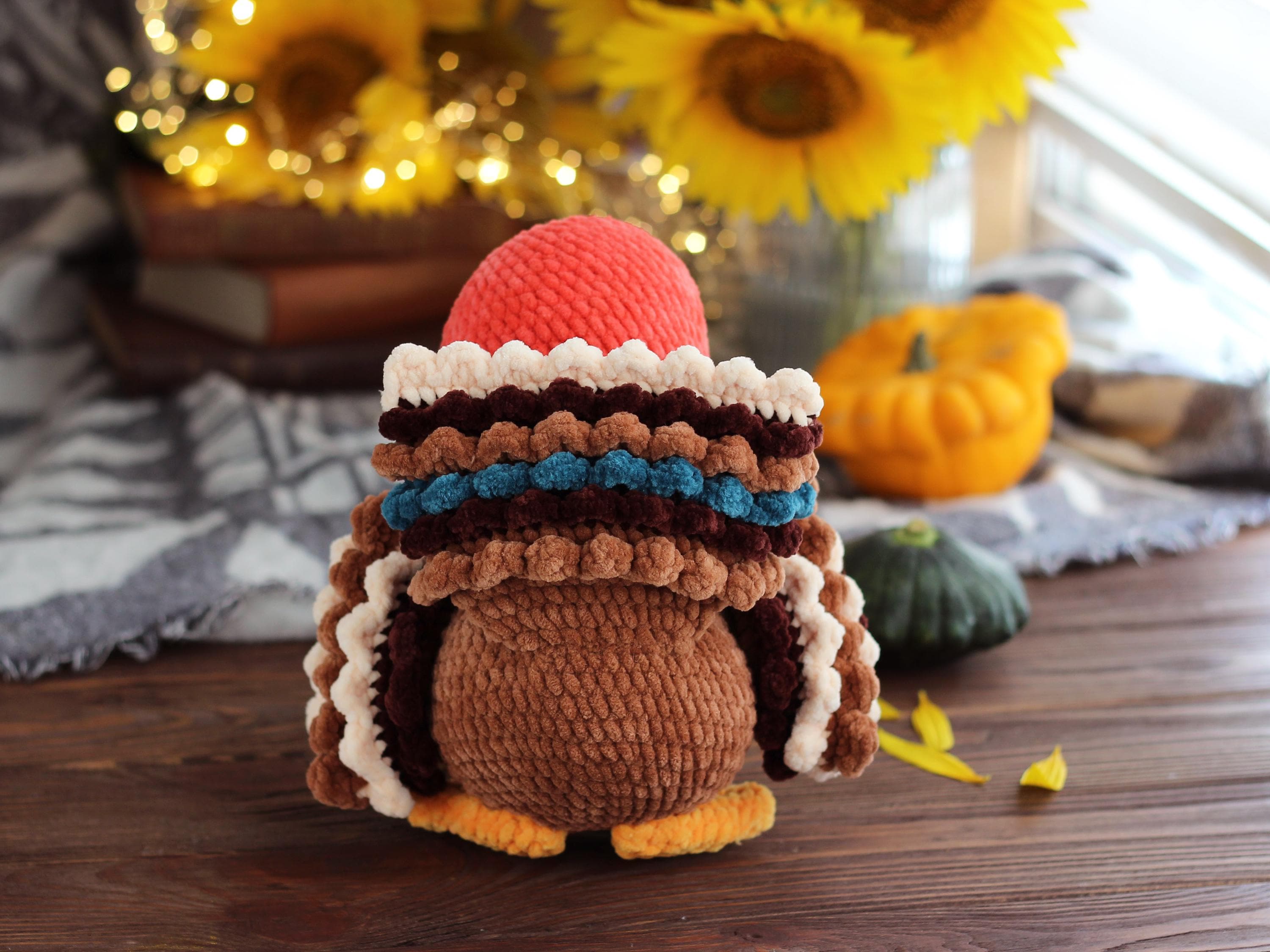 Turkey Plush Toy, Stuffed Turkey, Thanksgiving Gift, Autumn Gift, Bird ...