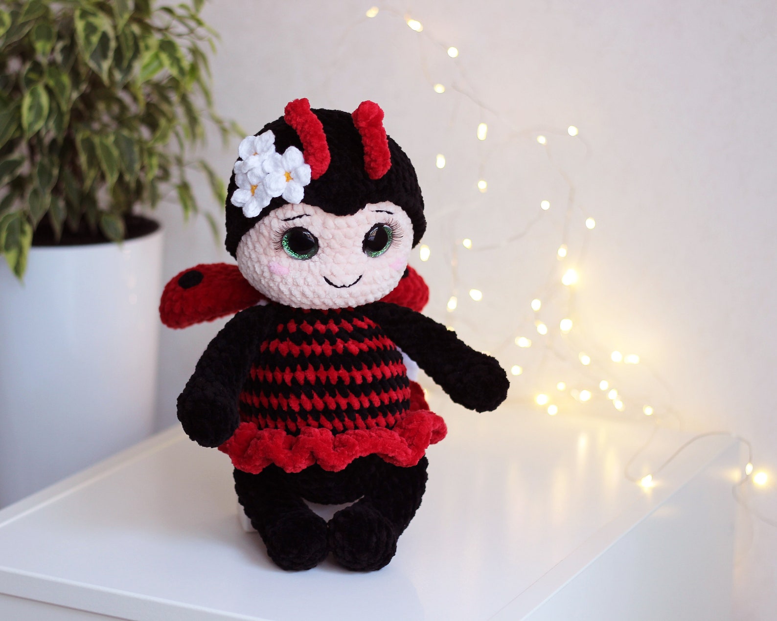Crochet Ladybug Pattern, Cute Crochet Pattern, Stuff Animal Pattern ...