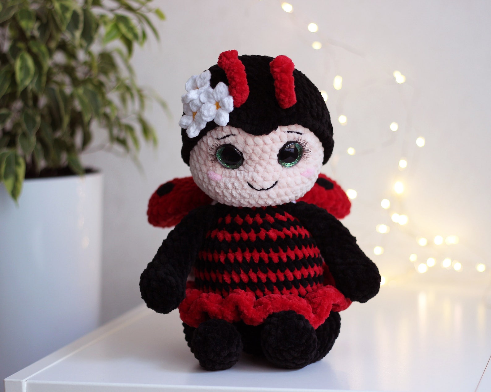 Crochet Ladybug Pattern, Cute Crochet Pattern, Stuff Animal Pattern ...