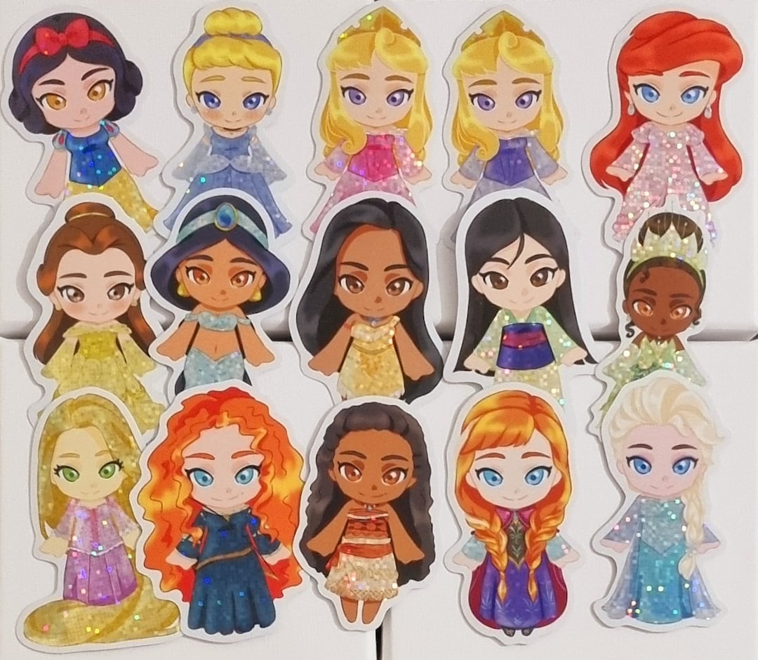 Princesses Stickers - Etsy