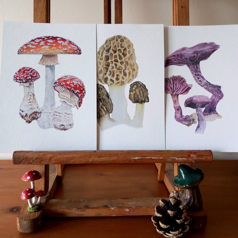 Mushroom Print - Etsy UK