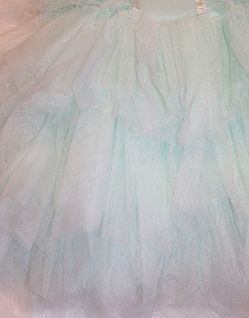 Feather Tulle Ruffle Dress - Etsy