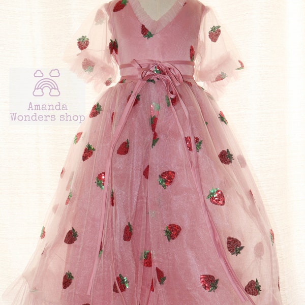 Strawberry Dress - Etsy