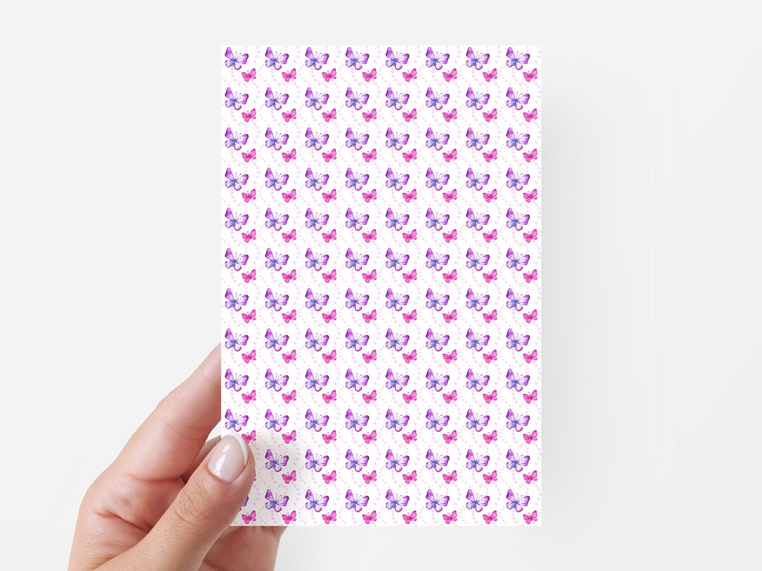 Purple Pink Butterflies Tubie Tape, Patterned Medical Tapes for NG ...