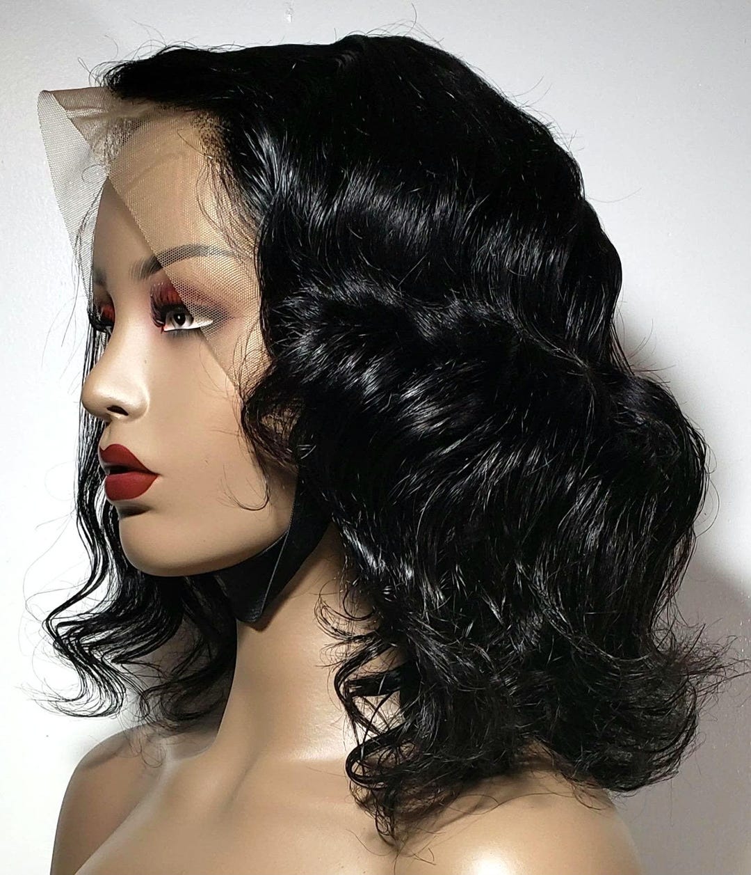 14 Lace Front Human Hair Wig Pre-plucked & Styled Ready to Wear, 180 ...