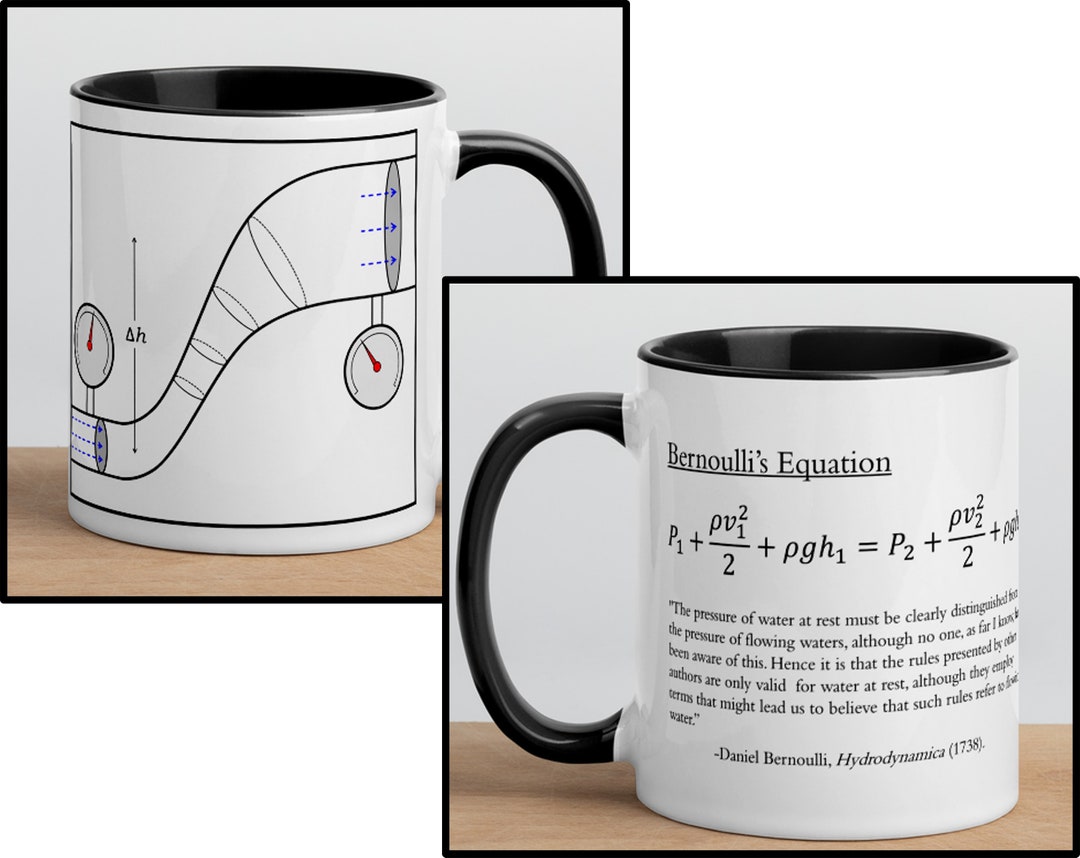 Bernoulli's Equation Mug Gift for Serious Engineering and Science Fans ...