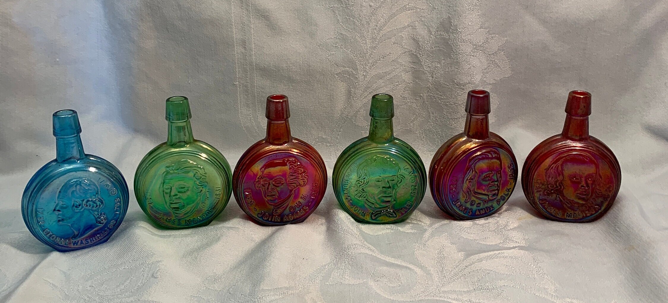 Wheaton Glass Lot of 6 Glass Patriots Decanter/bottles - Etsy
